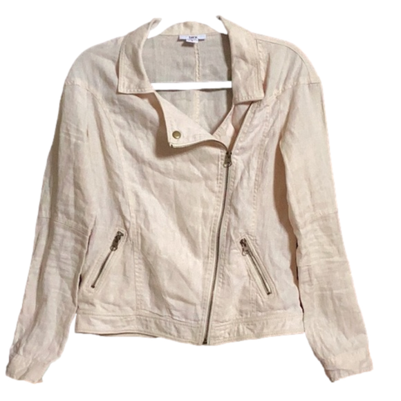 Bar III | Jackets & Coats | Bar Iii Linen Zipup Moto Jacket | Poshmark